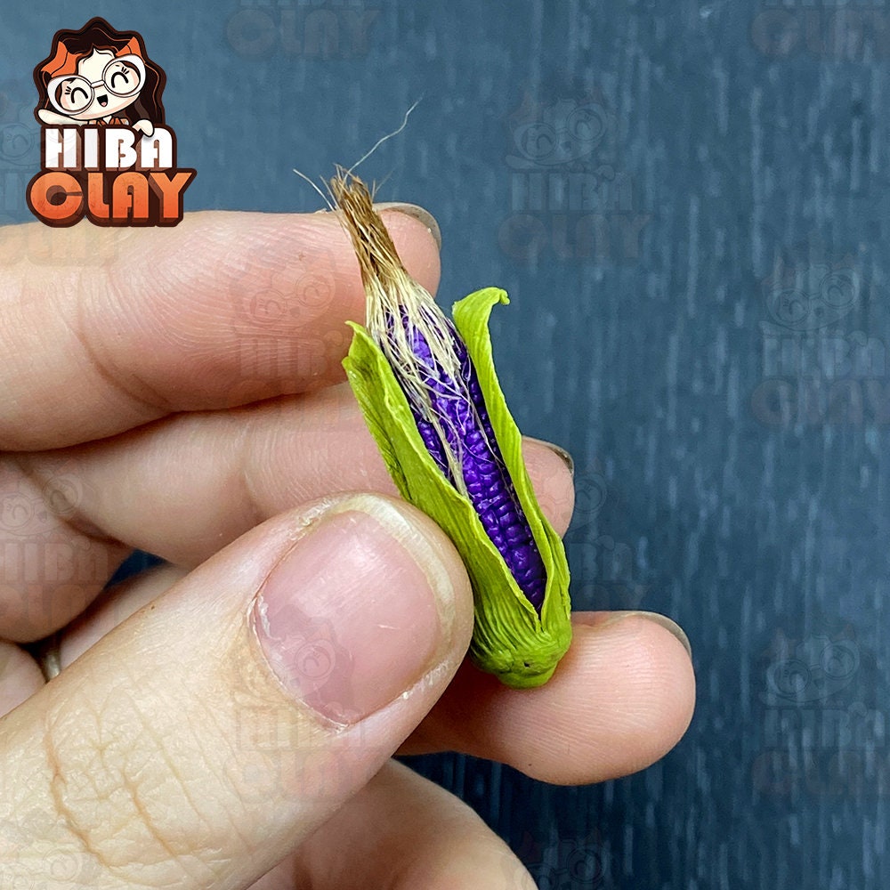 Dollhouse Miniature Corn Cob Polymer Clay Food Model Realistic Mini ...
