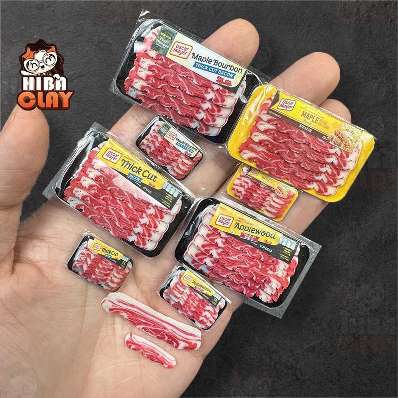 Bacon Miniatures - Etsy