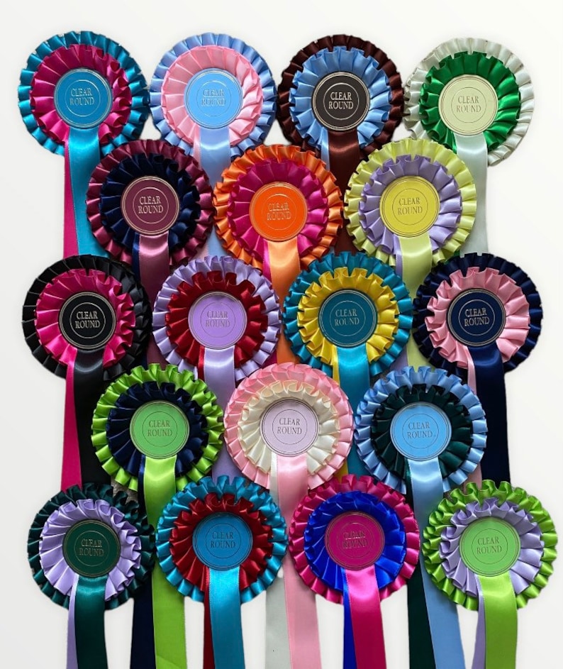Rosettes - Special, Well Done, Clear Round - Show Rosettes, Two Tier ...