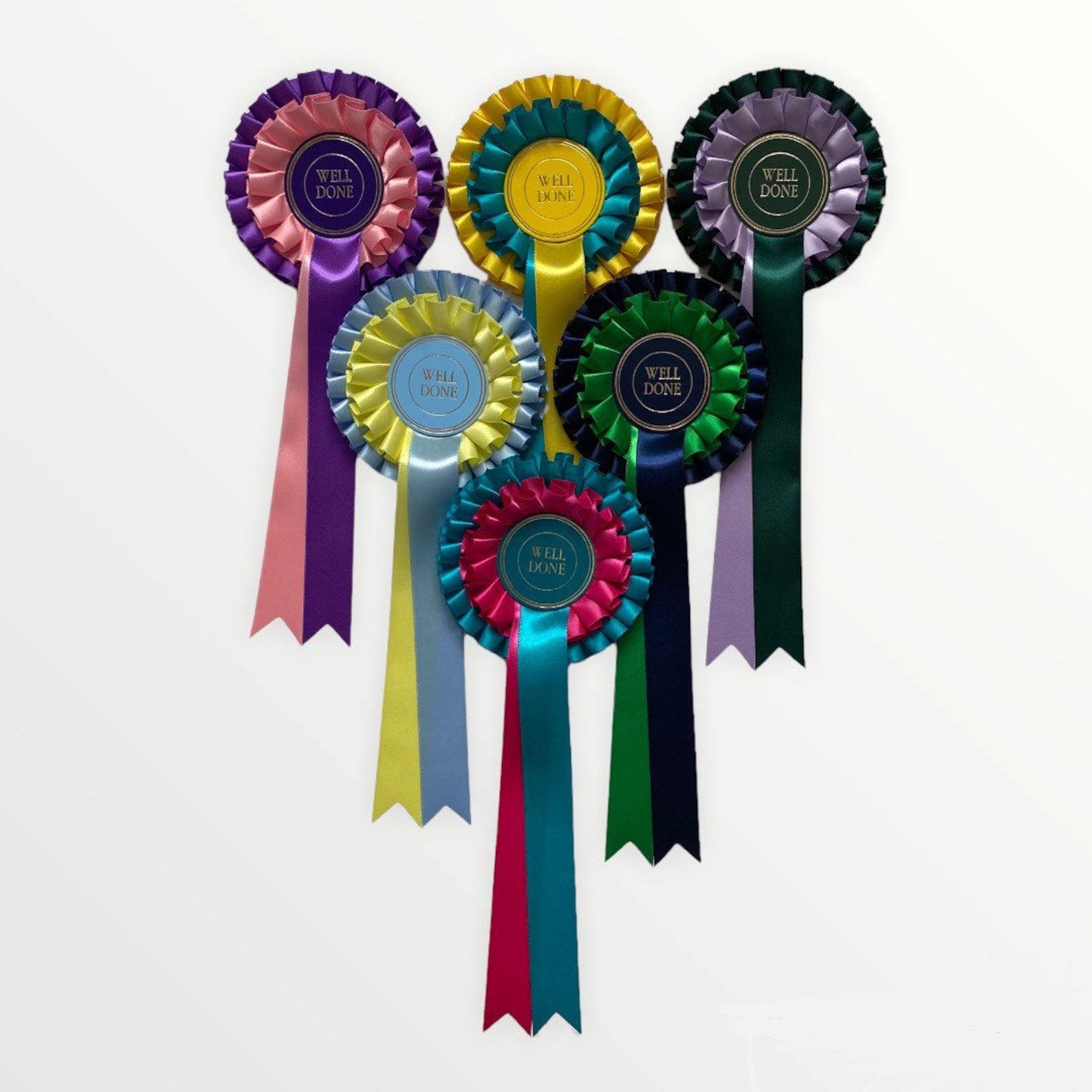 Rosettes - Special, Well Done, Clear Round - Show Rosettes, Two Tier ...