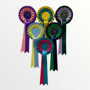 Rosettes - Special, Well Done, Clear Round - Show Rosettes, Two Tier ...