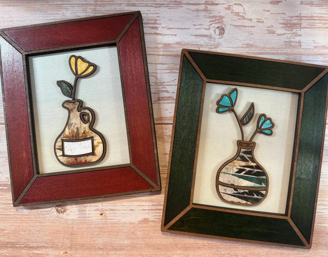 Laser Cut Bloom Wall Decor: DIY Framed Craft SVG (digital Download ...