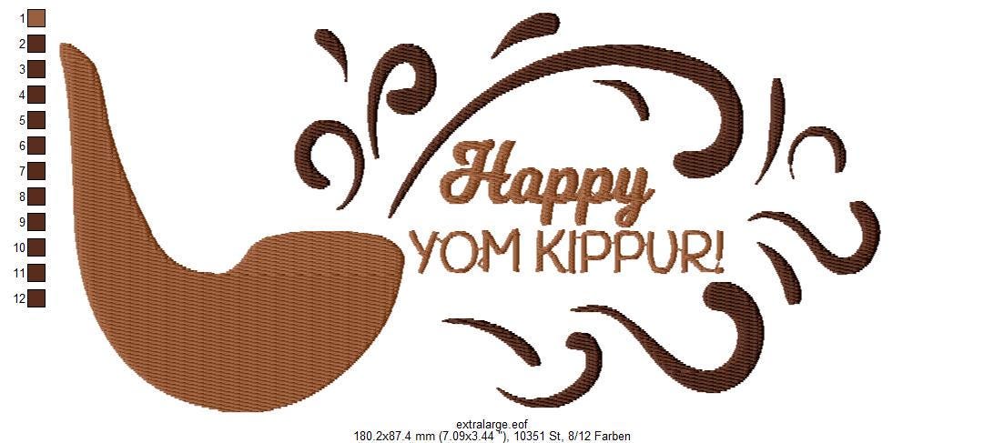 Jewish Machine Embroidery Designs for Shirt, Yom Kippur Embroidery ...