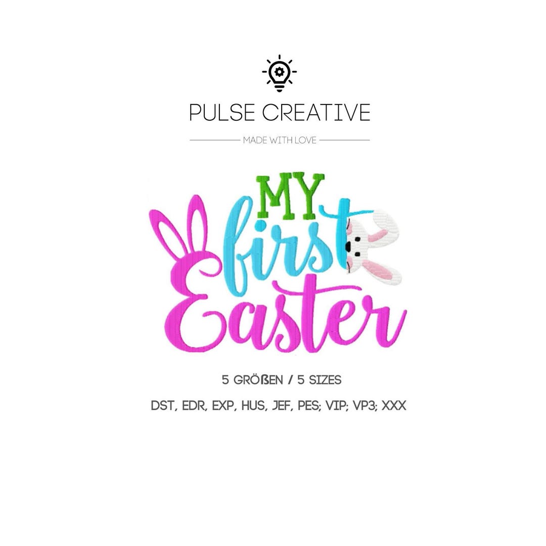My First Easter Embroidery Design Girl, Baby Easter Machine Embroidery ...