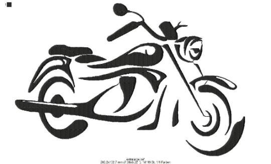 Motorcycle Embroidery Design, Biker Machine Embroidery File, Rider ...