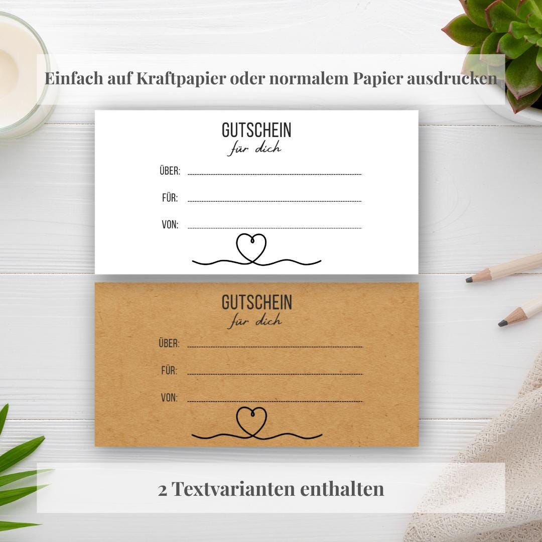 Printable Voucher, Voucher Template, Printable Voucher Template ...
