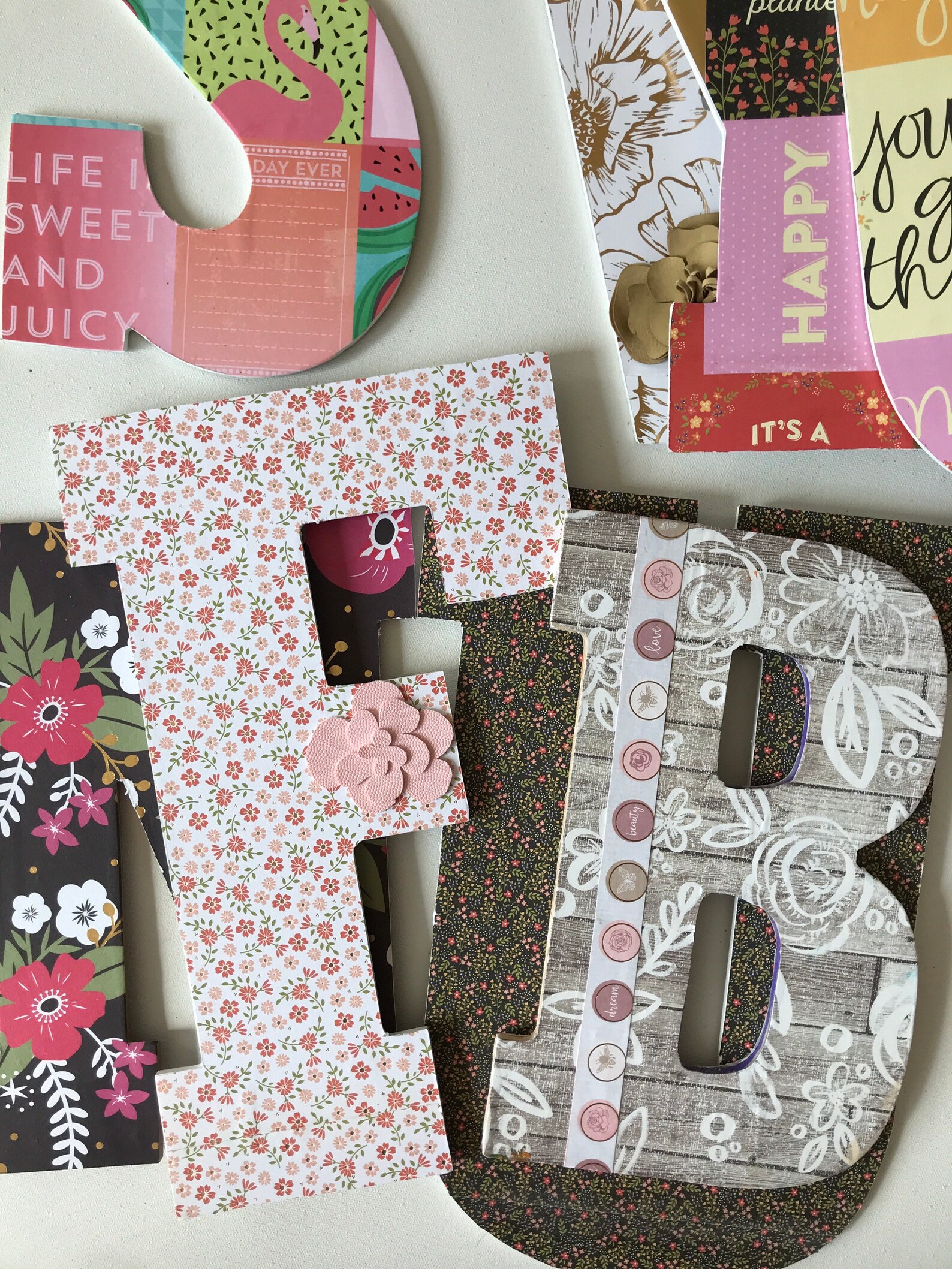 Decorative Wooden Letter Alphabets Block Hanging Wall Letter | Etsy