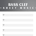 Printable Bass Clef Sheet Music for Letter/a4. Blank Music Bass Clef - Etsy