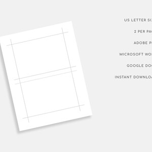 Printable 4x6 Index Card. Printable Note Cards. Printable - Etsy