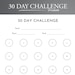 30 Day Challenge Printable. 30 Day Goal Tracker. Habit Tracker. - Etsy