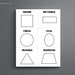 Basic Shapes Flash Cards: Printable Learning Set (PDF) - Etsy