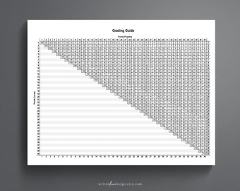 Printable Easy Grader Chart