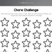 Printable Chore Challenge Chart for Kids. Chore Reward Chart. - Etsy