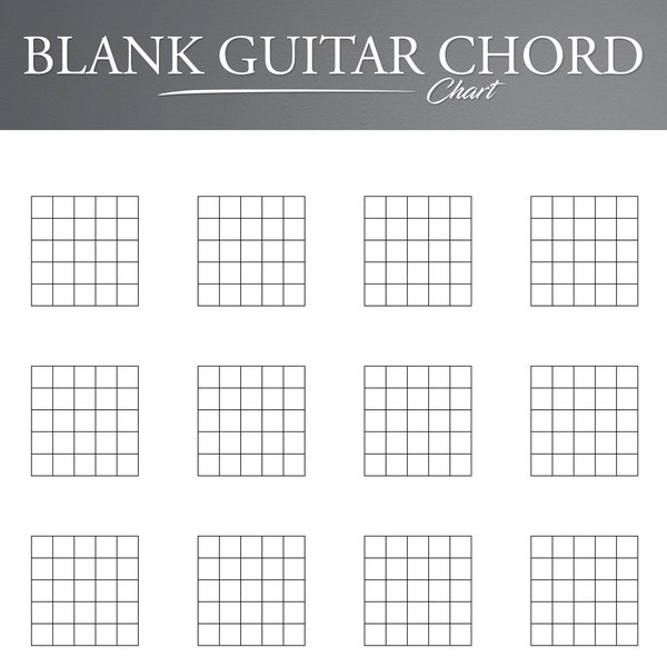 Guitar Chord Chart - Etsy