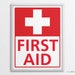 Printable First Aid Sign in US Letter and A4 Sizes, Instant Download ...