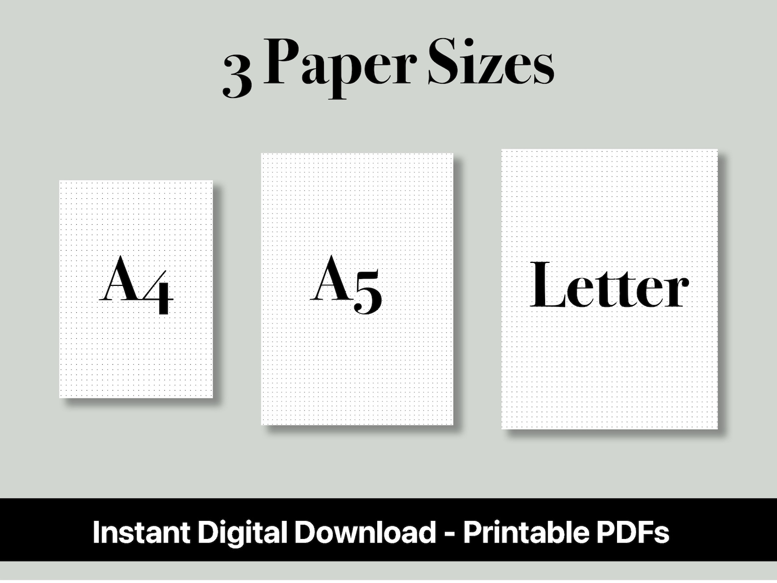 Printable Dot Grid Paper. Bullet Paper. Dot Graph Paper. - Etsy