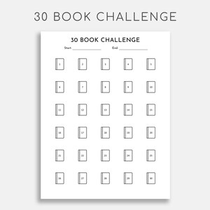 Book Challenge Sheets. 100/50/30. Reading Challenge. Reading - Etsy Canada