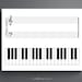 Piano & Music Staff Worksheet: Large Print, US Letter/a4 (digital ...