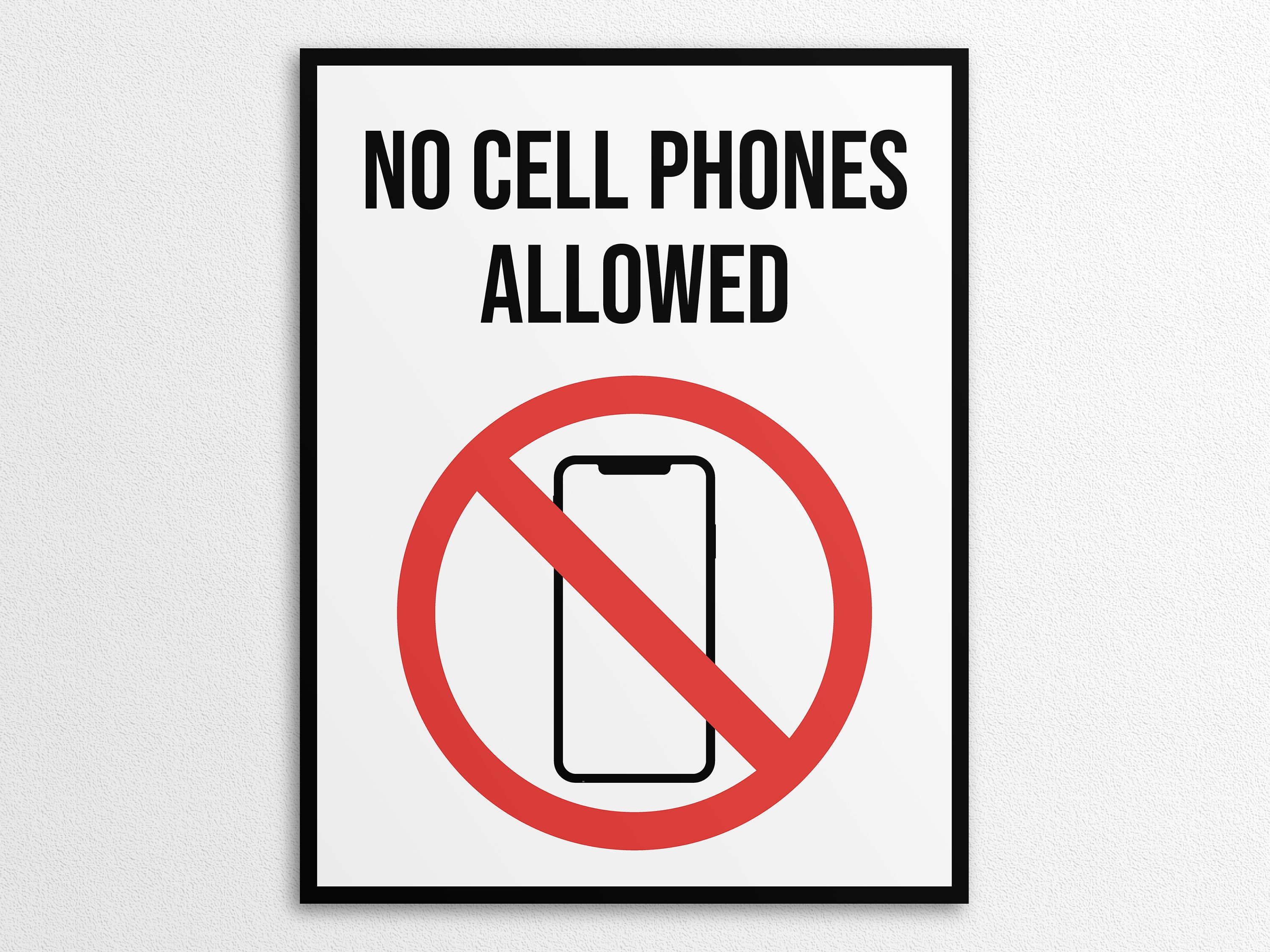 No Phones Sign Printable