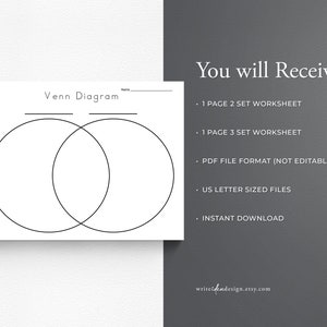 Venn Diagram Worksheets. Compare and Contrast Worksheet. 3rd Grade ...