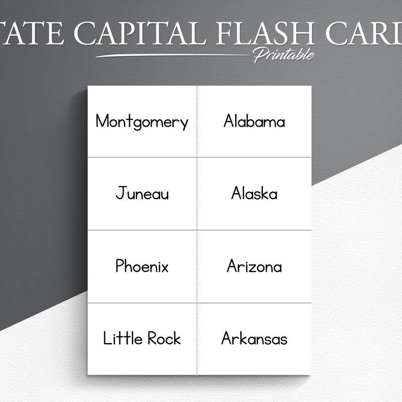 States and Capitals - Etsy