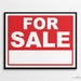 Printable for Sale Sign US Letter and A4 Sizes, Instant Download PDF ...
