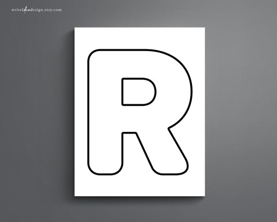6 Best Large Printable Block Letter Stencils R