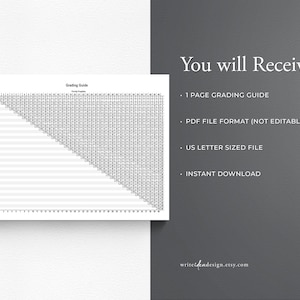 Printable Grading Scale Chart an Essential Reference Tool for Teachers ...