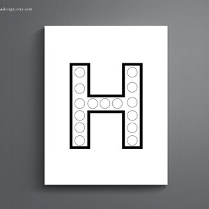 Printable Uppercase Do-a-dot Letters. Printable Dot Alphabet. Printable ...