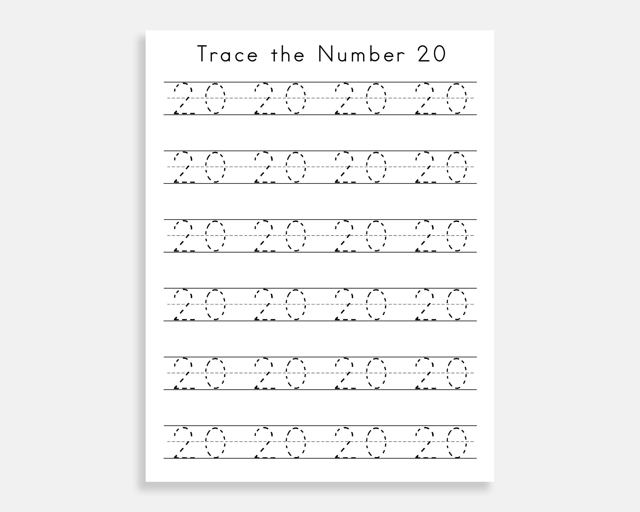 Number Tracing. 1-25 Tracing. Handwriting Practice. Learn to | Etsy