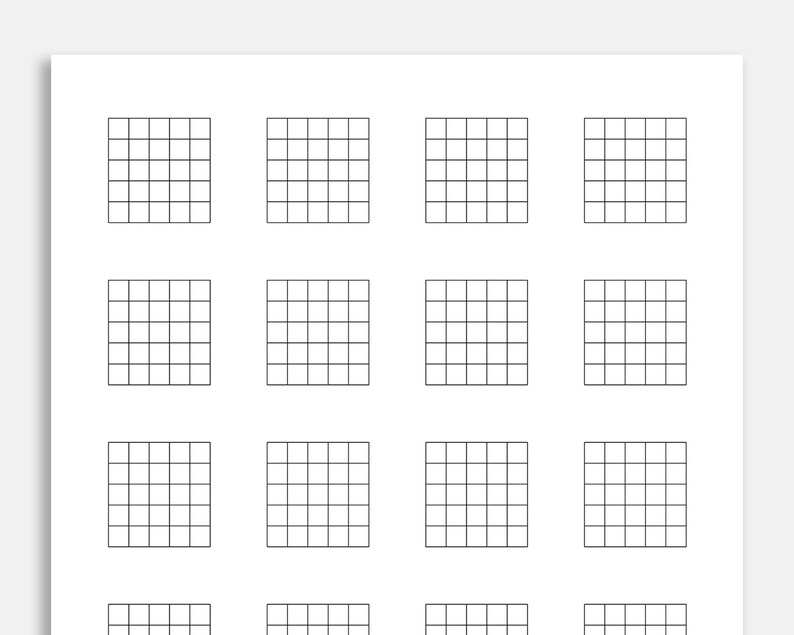 Printable Guitar Blank Chord Chart. Blank Guitar Chord - Etsy