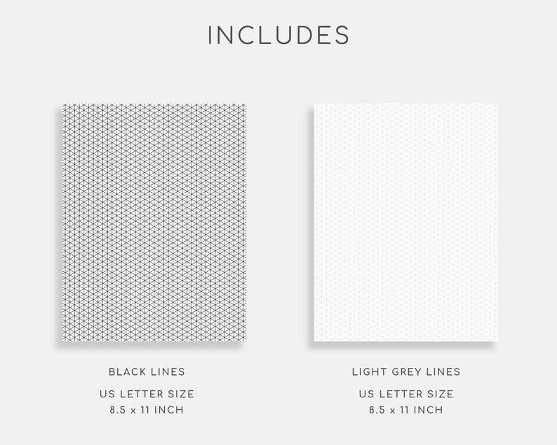 Isometric Graph Paper. Digital Isometric Grid Paper. PDF and | Etsy