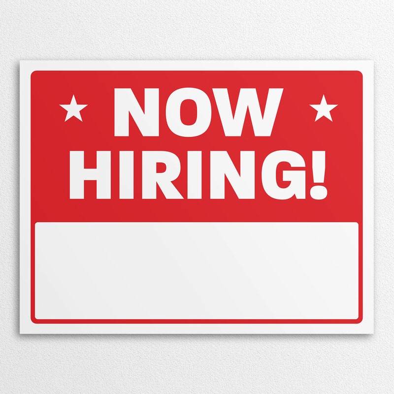 Help Wanted Sign - Etsy