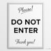 Printable Please Do Not Sign in US Letter and A4 Sizes, Instant ...
