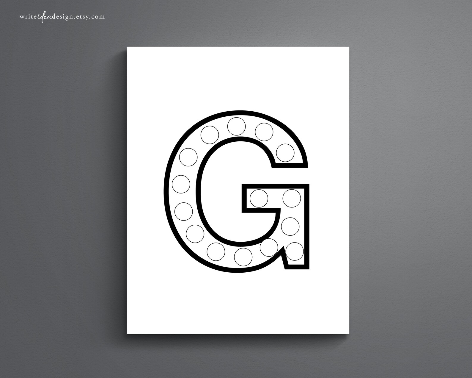 Printable Uppercase Do-a-dot Letters. Printable Dot Alphabet. Printable ...