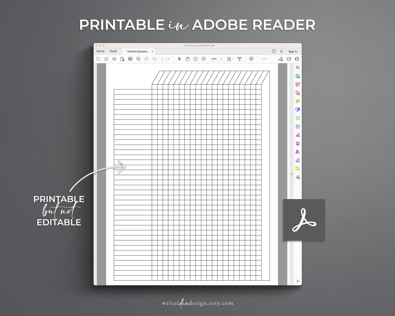 Printable Blank Tracking Spreadsheet. Printable PDF, Excel, Google ...