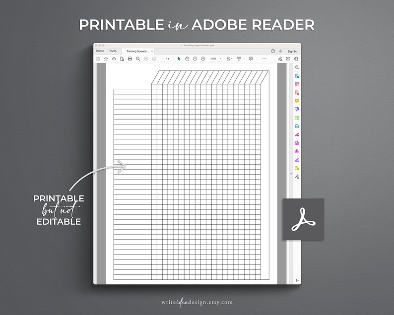 Printable Blank Tracking Spreadsheet. Printable PDF, Excel, Google ...