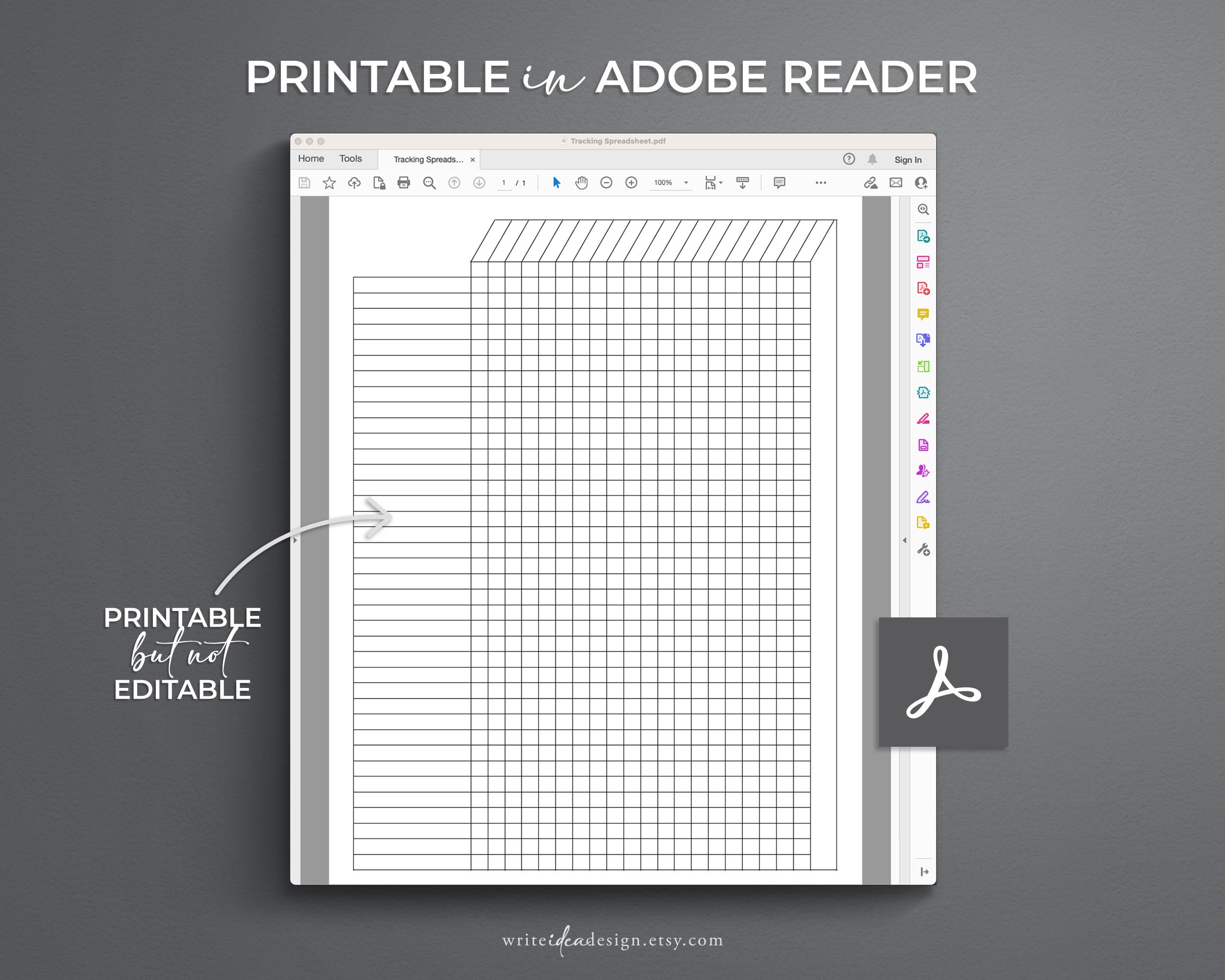 Printable Blank Tracking Spreadsheet. Printable PDF, Excel, Google ...