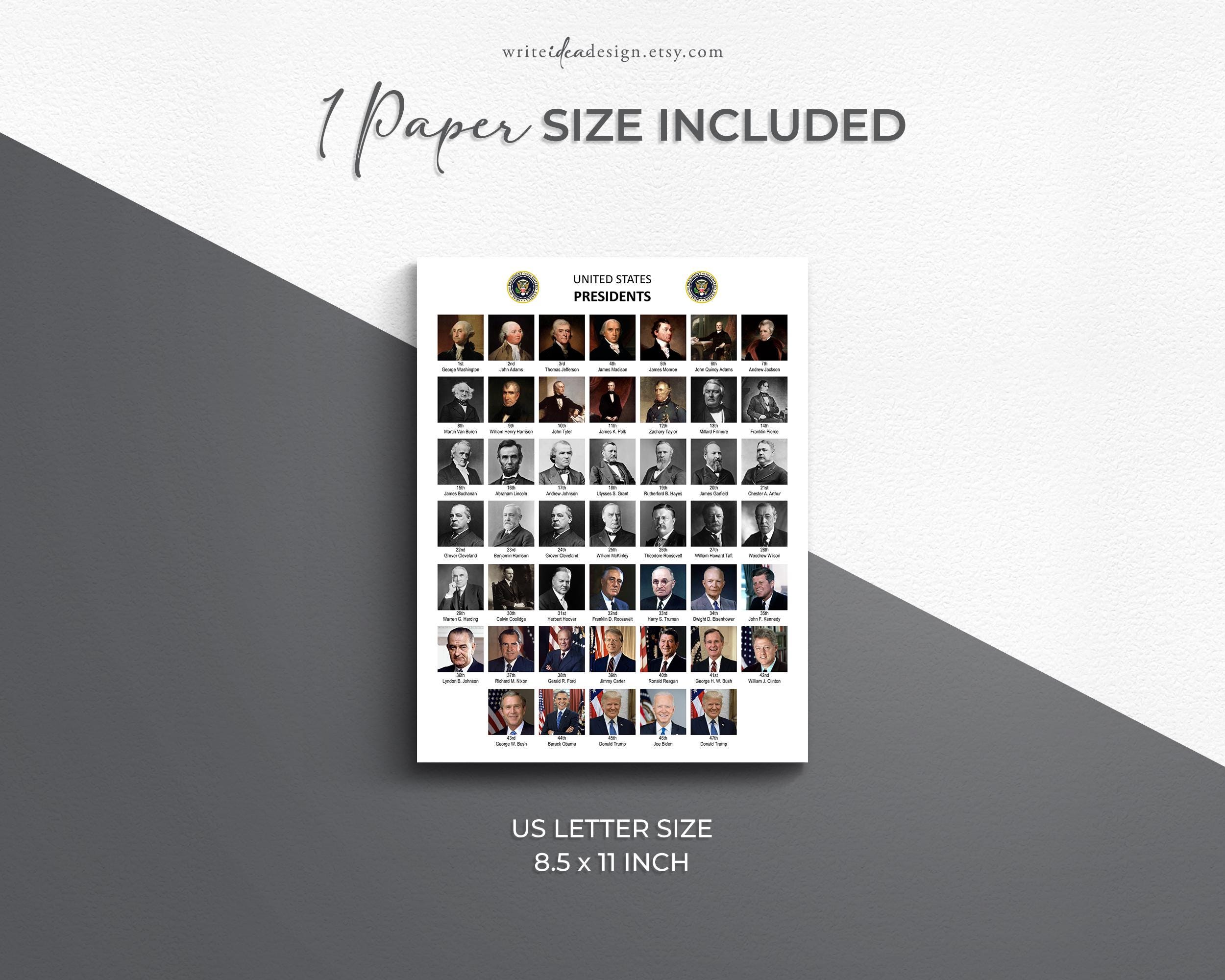 Hojas De Trabajo De Los Presidentes De Los Estados Unidos Las Nuevas