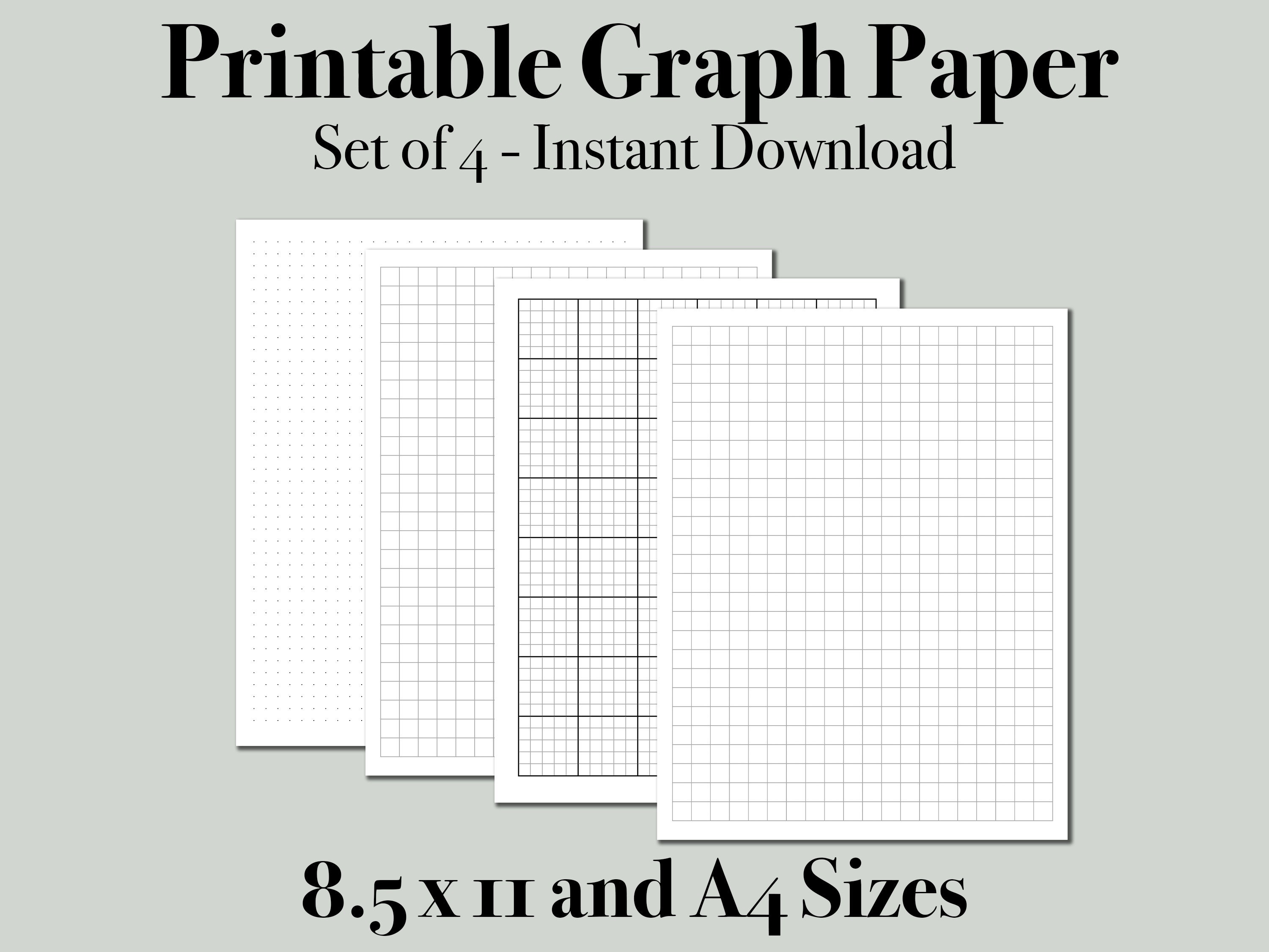 Printable Graph Paper PDF. Dot Grid Paper. Bullet Paper. Grid - Etsy