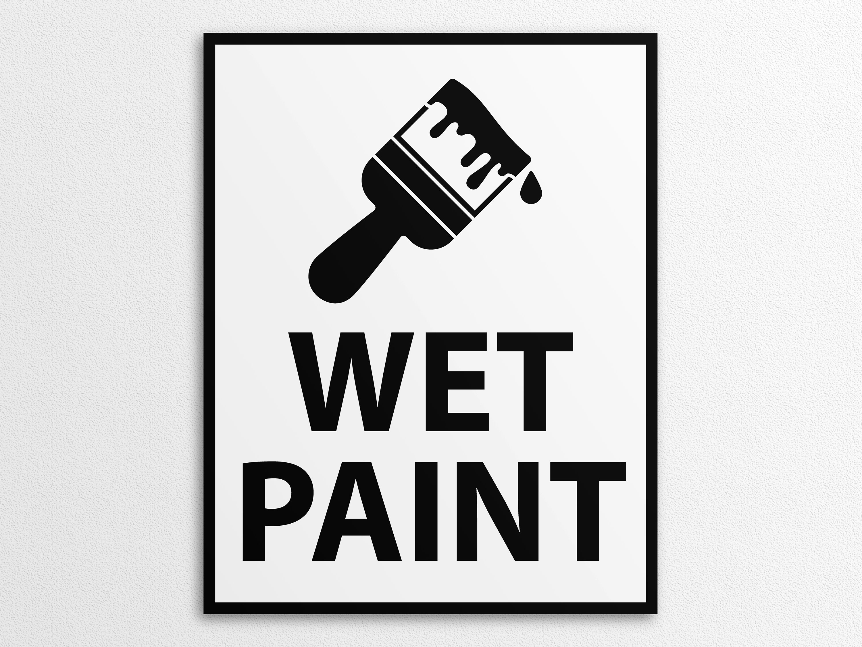 Wet Paint Sign Wet Paint Sign Icon Set Caution For Freshly Vector Wet Paint Sign Wet Paint Sign Icon Set Caution For Freshly Vector