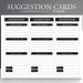 Printable Employee Suggestion Card Template (US Letter PDF) - Etsy UK