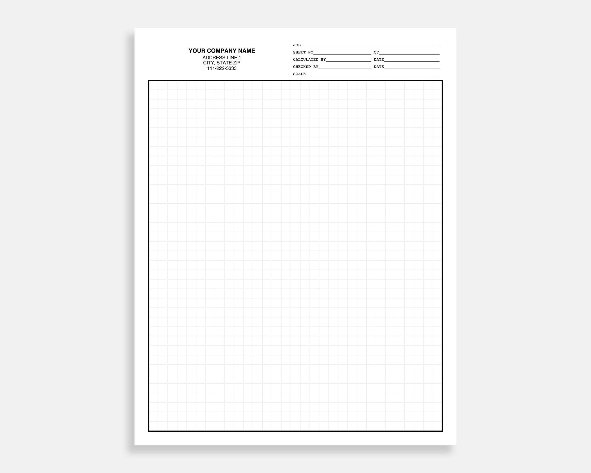 Engineering Graph Paper. Engineering Computation Paper. | Etsy Australia