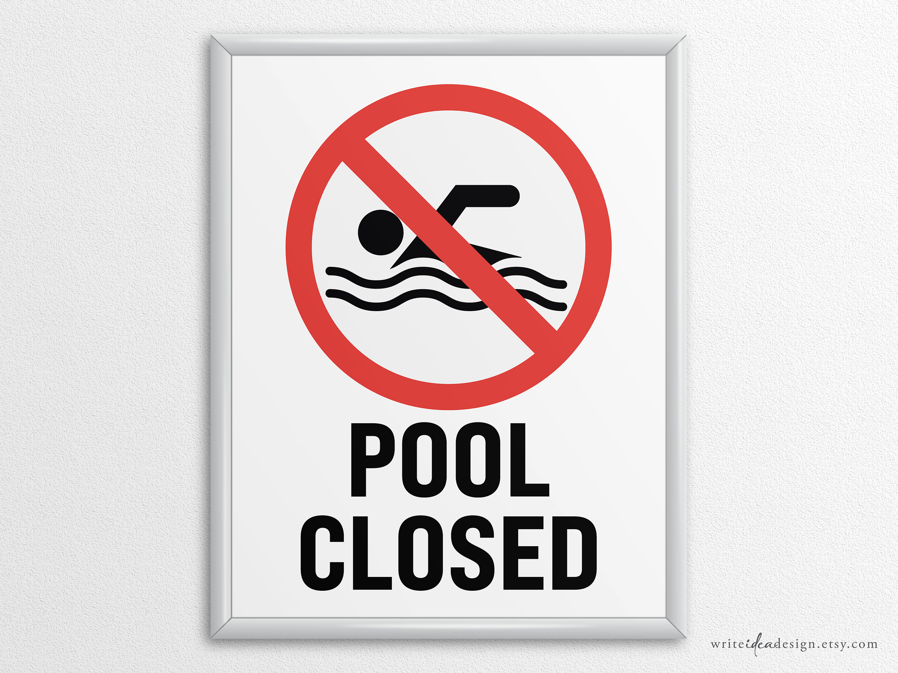 Printable Pool Closed Signs in US Letter and A4 Sizes Instant - Etsy ...