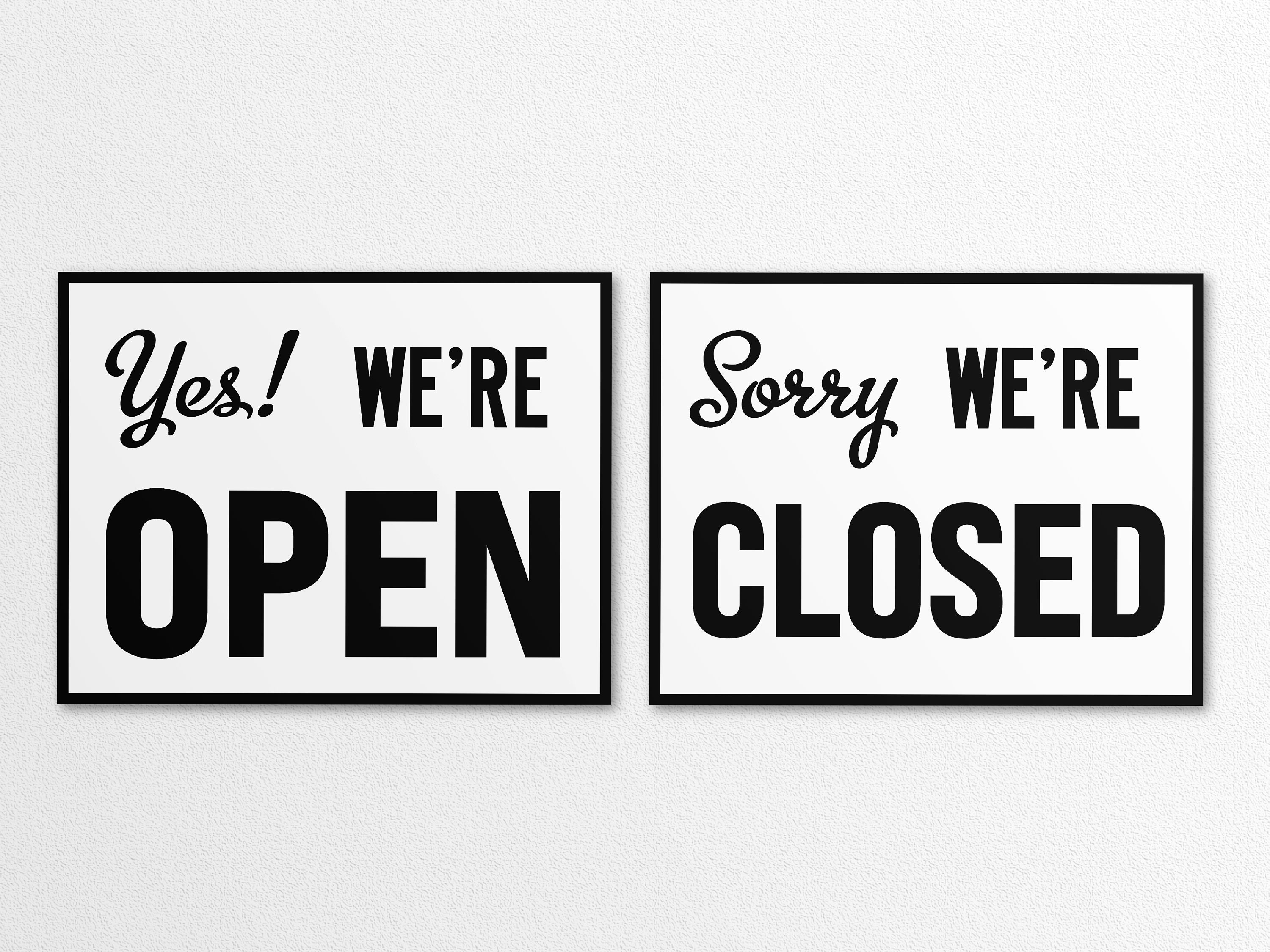 Open Closed Sign Printable