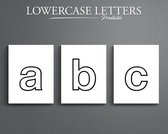 Printable Lowercase Letters. Printable Alphabet. 26 Pages. Letter ...