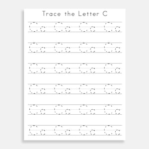 Alphabet Tracing. 26 Printable Trace the Alphabet. Handwriting - Etsy