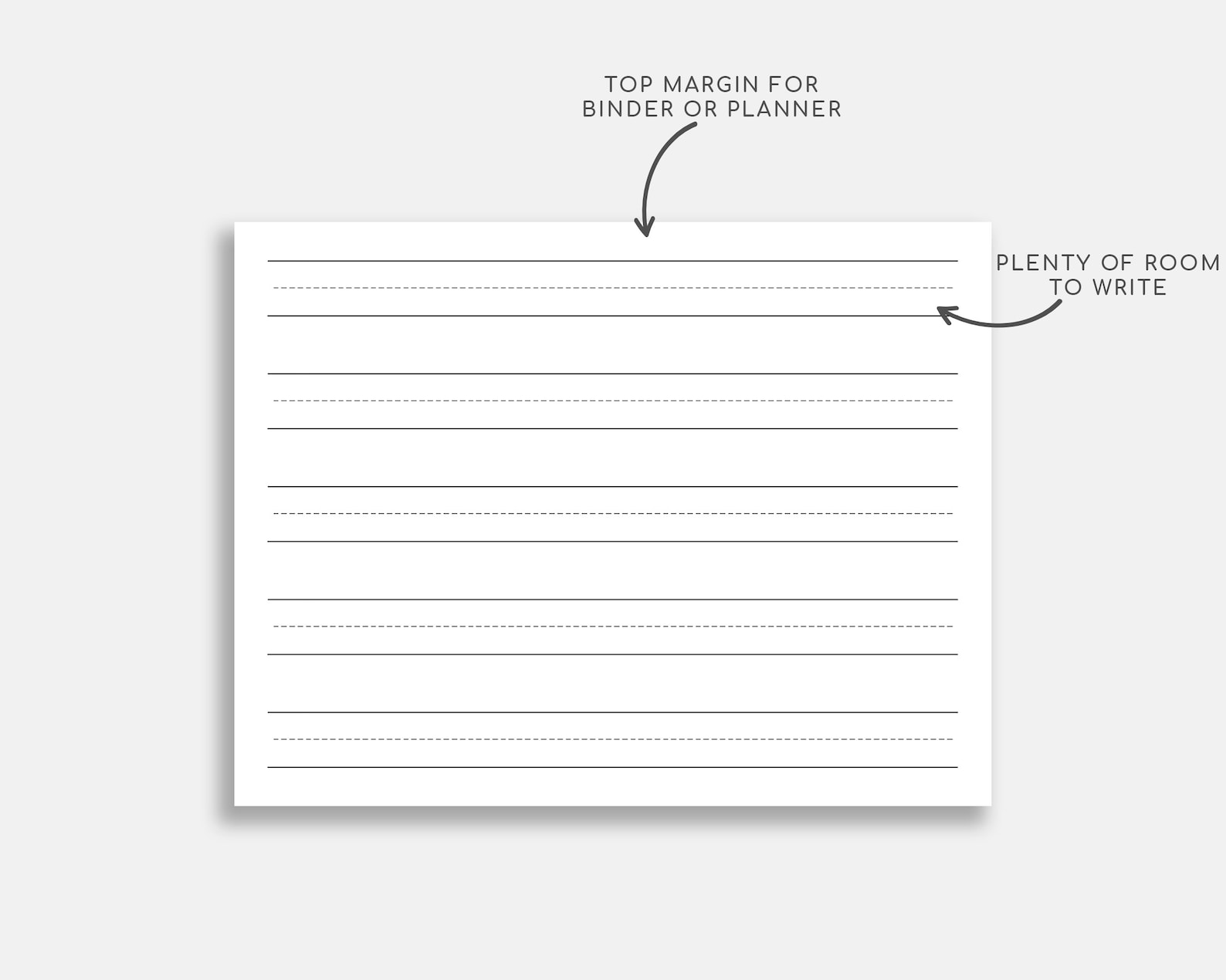 Practice Writing Paper. Handwriting Paper. Penmanship Paper. - Etsy