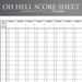 Printable Oh Hell Score Sheet: US Letter & A4 (PDF) - Etsy