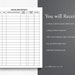 Printable Large Print Checkbook Register: US Letter Size (PDF) - Etsy